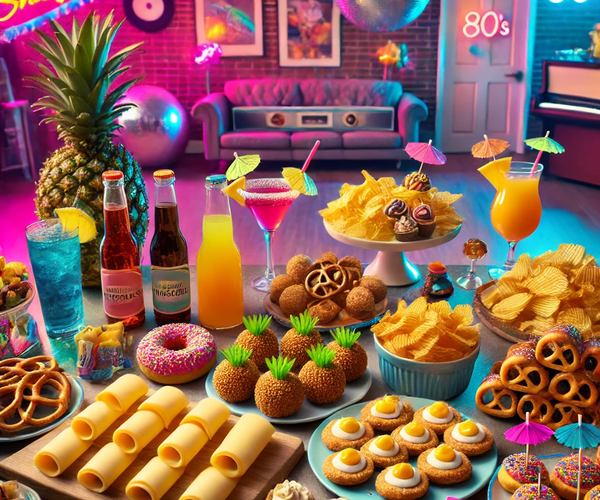 1980s-Themed Dinner and Drinks Menu: A Retro Party Delight – Masters of ...